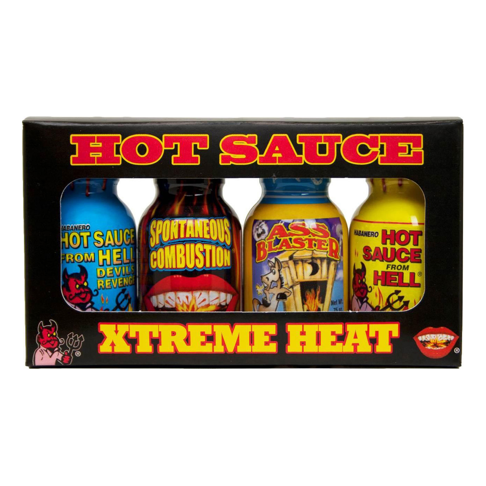 Ass Kickin' Xtreme Hot Sauce Mini Bottle 4-Pack Gift Set | Bass Pro Shops